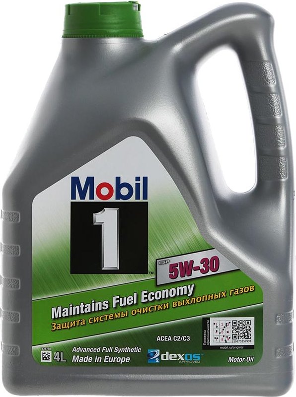 MOBIL-1 5W30 ESP (АКЦИЯ 4л+1л) синтетическое моторное масло | купить по ...